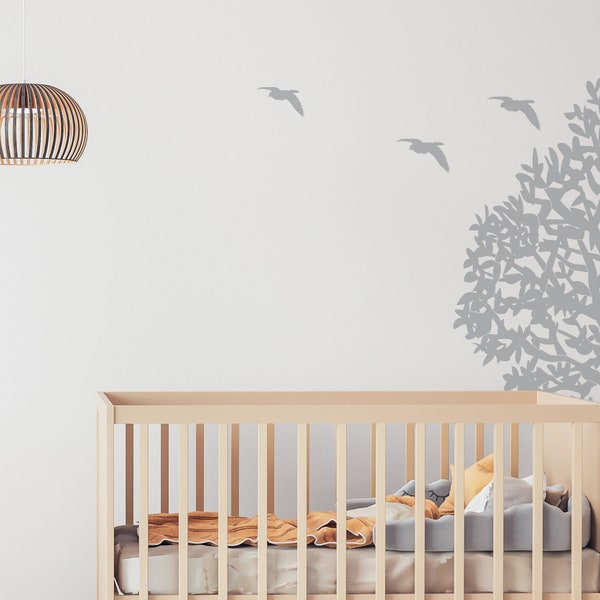 Large Tree Silhouette Wall Decal - Etsy