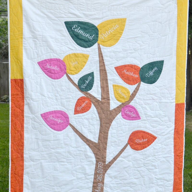 Family Tree Quilt - Etsy