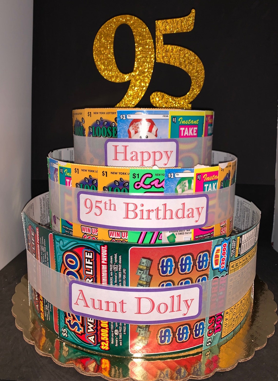 Lottery Cake 50th Birthday Lottery Cake 50th Birthday Cake | Etsy