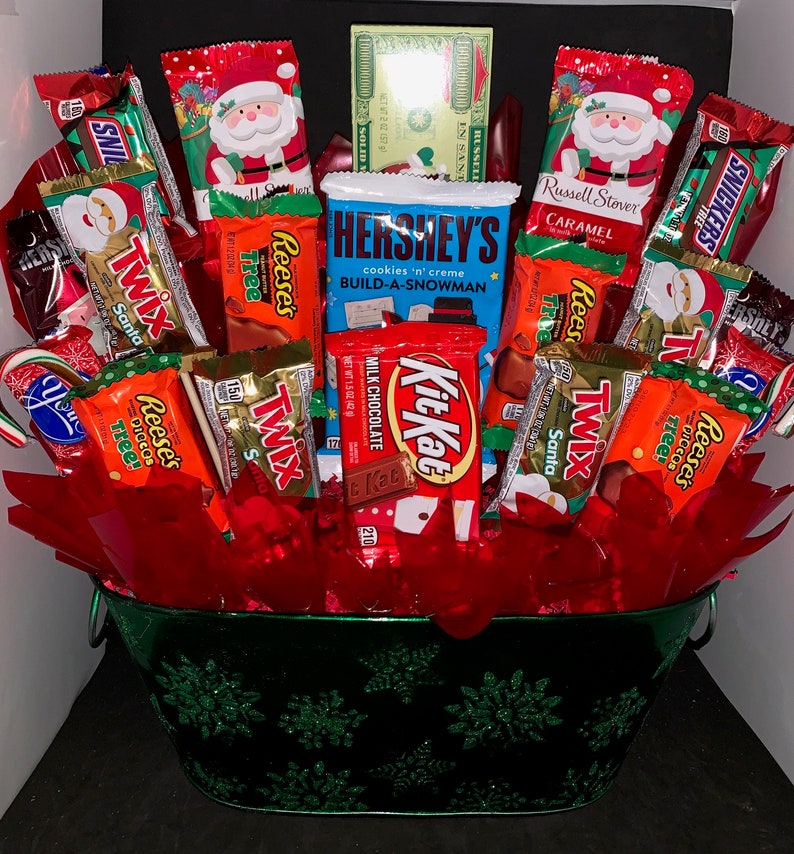 Christmas Candy Arrangement Basket - Etsy