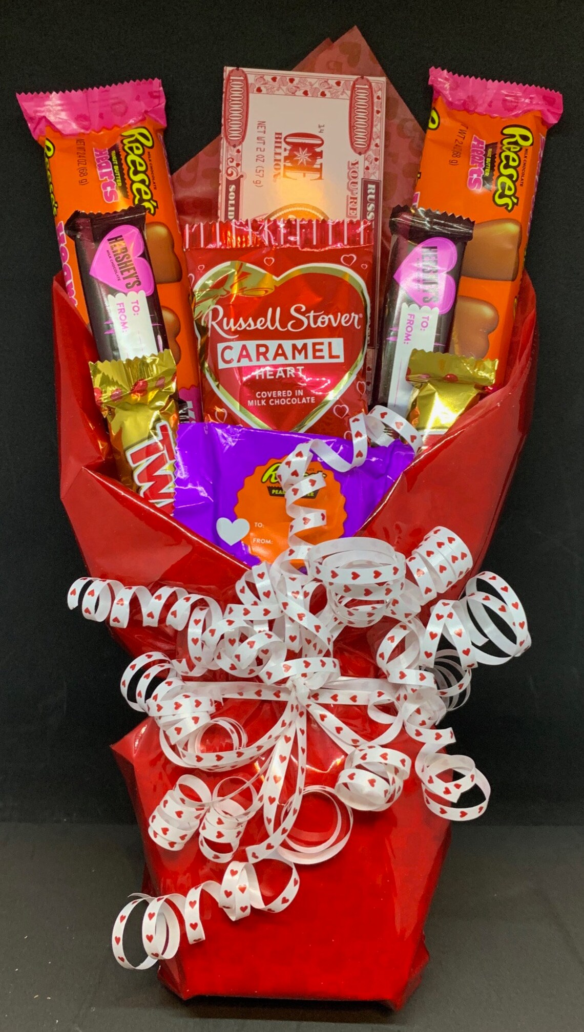 Valentine's Day Candy Bar Bouquet - Etsy