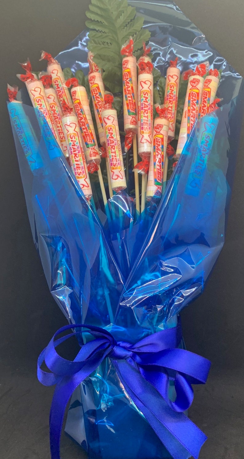 Smarties Candies Bouquet Smarties Candies Graduation Bouquet - Etsy