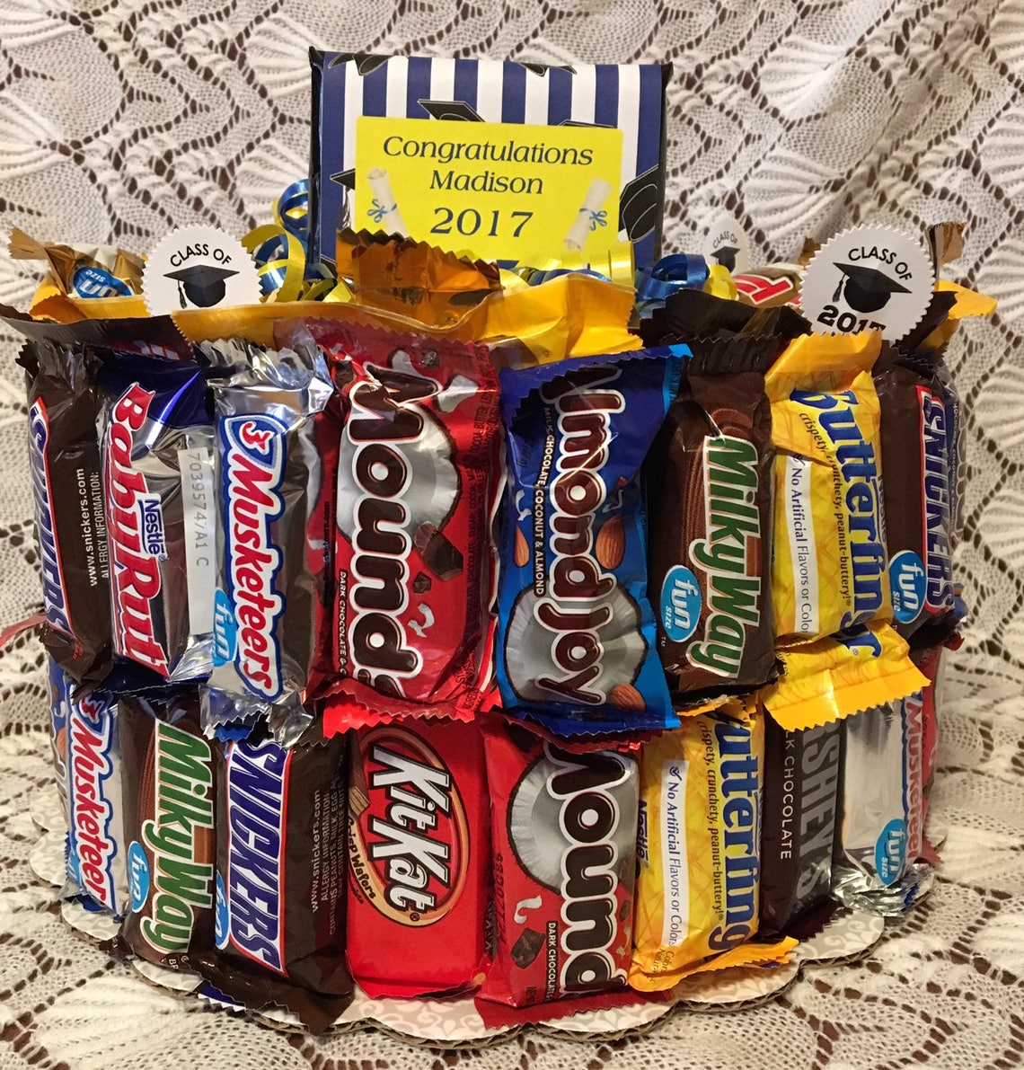Personalized Graduation Candy Bar Cake Graduation Cake | Etsy
