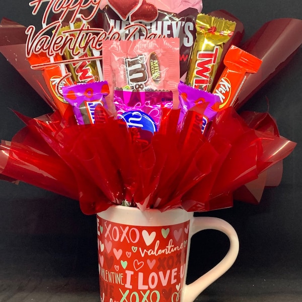 Candy Mug Arrangement - Etsy