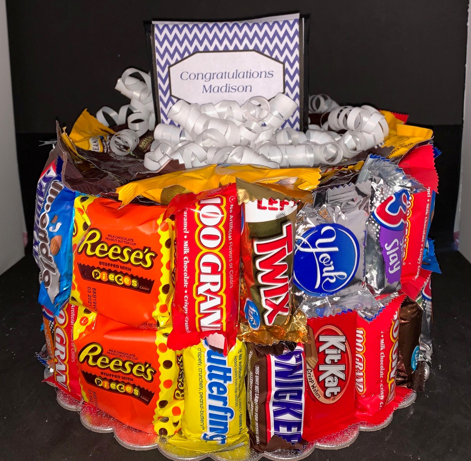 Personalized Graduation Candy Bar Cake Graduation Cake | Etsy