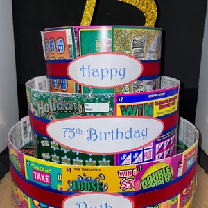 Lottery Cake, 50th Birthday Lottery Cake, 50th Birthday Cake - Etsy