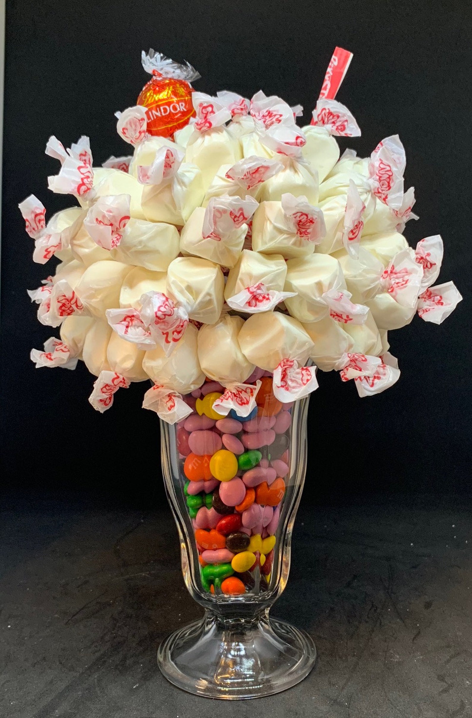 Candy Sundae M&M Candy Sundae Salt Water Taffy Candy Sundae | Etsy