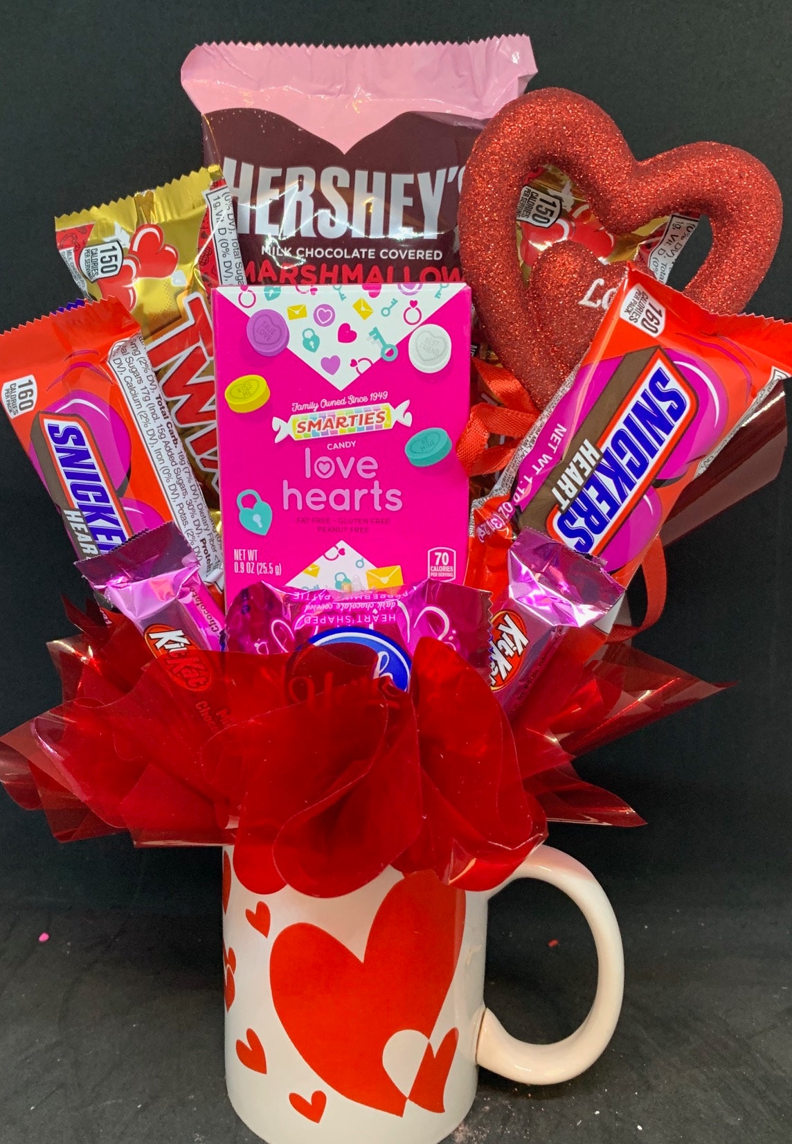 Valentine Candy Mug Arrangement: Themed Gift - Etsy