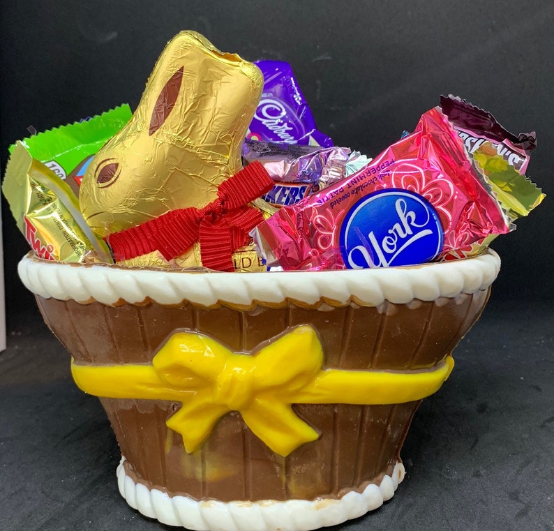 Chocolate Easter Basket Filled With Easter Themed Candy - Etsy
