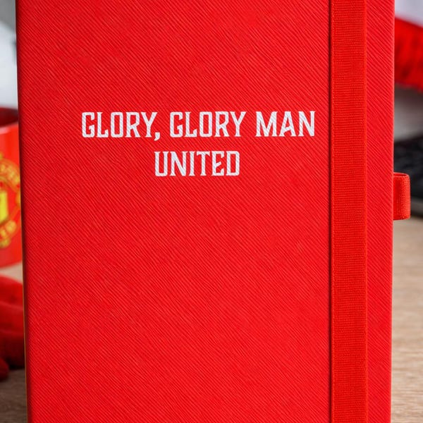 Manchester United Notebook - Etsy UK