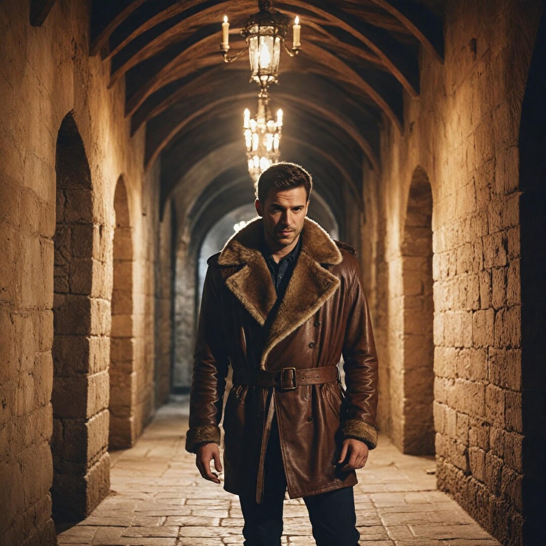 Custom Fit Leather Trench | Personalized Brown Leather Coat | Vintage ...