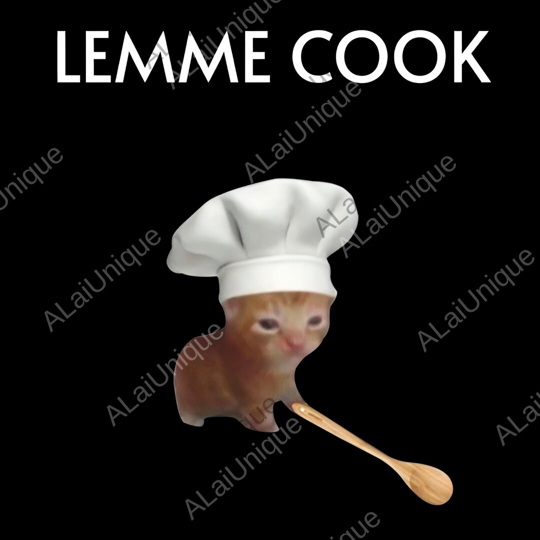 Funny Cat Cooking Png, Lemme Cook Cat Png, Cat Lovers Gift, Cute Cat ...