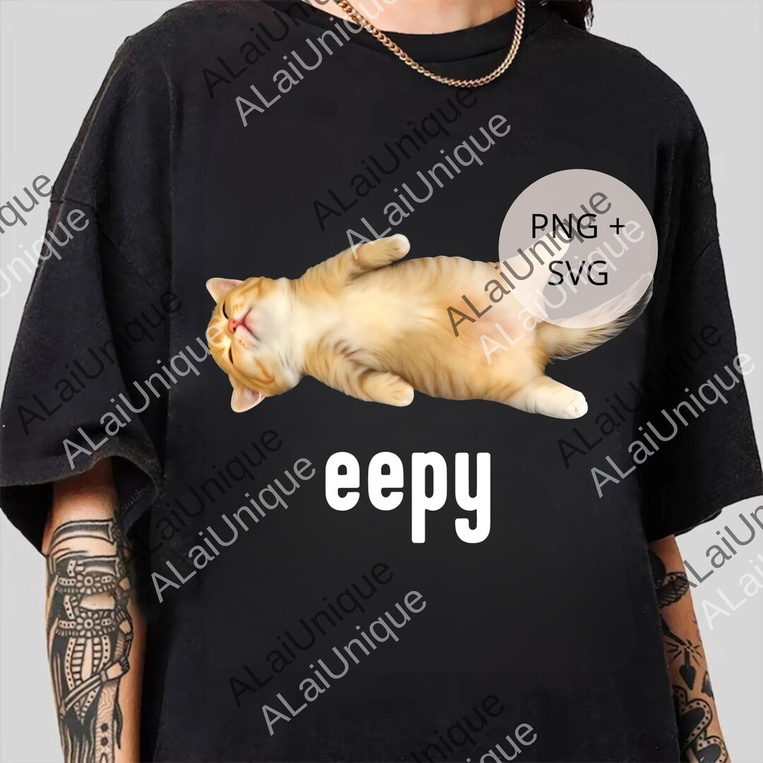 Eppy Cat Meme Digital, Funny Cat Png, Gen Z Joke Png, Stupid Brainrot ...