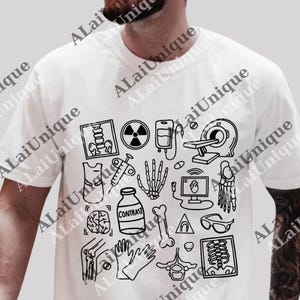 Radiology Doodles Png, Tee Rad Tech Png, Radiology Skeleton Png, Rad ...