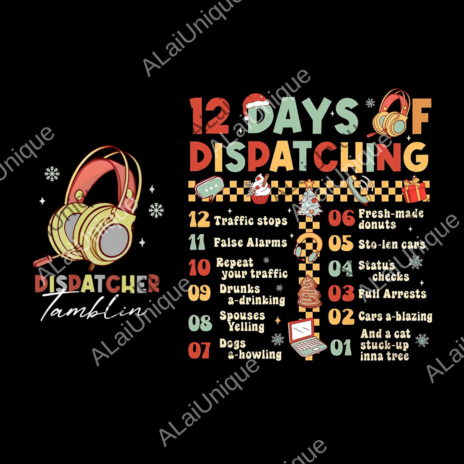 911 Dispatcher 12 Days of Dispatching Png, Funny Dispatcher Png ...
