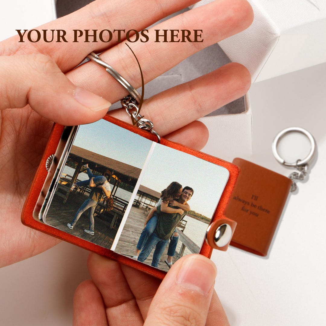 Mini Photo Album Keychain, Personalized Album Keychain, Picture ...