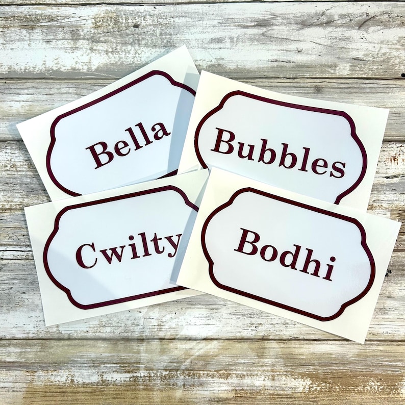 Personalized Horse Feed Bucket Label (set of 2) – Custom Name Tag ...