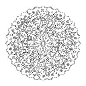 40 Adult Mandala Floral Colouring Pages for Mindfulness, Relaxation and ...