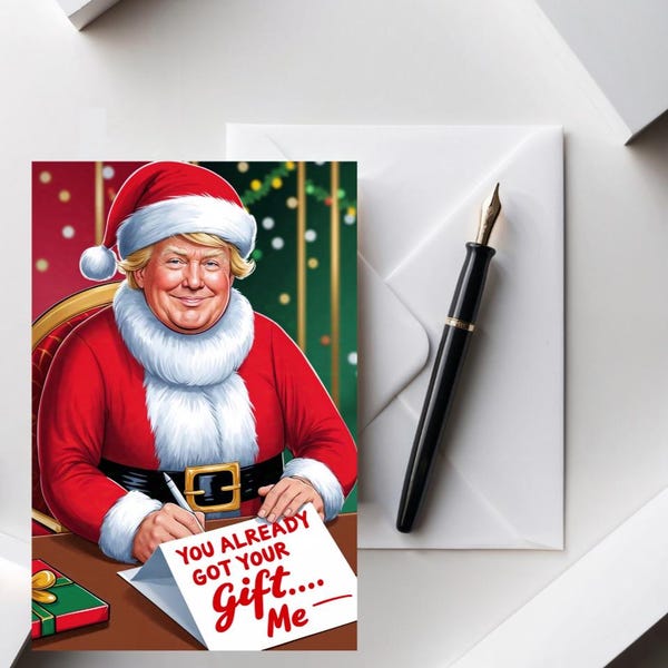 Trump Christmas Card - Etsy