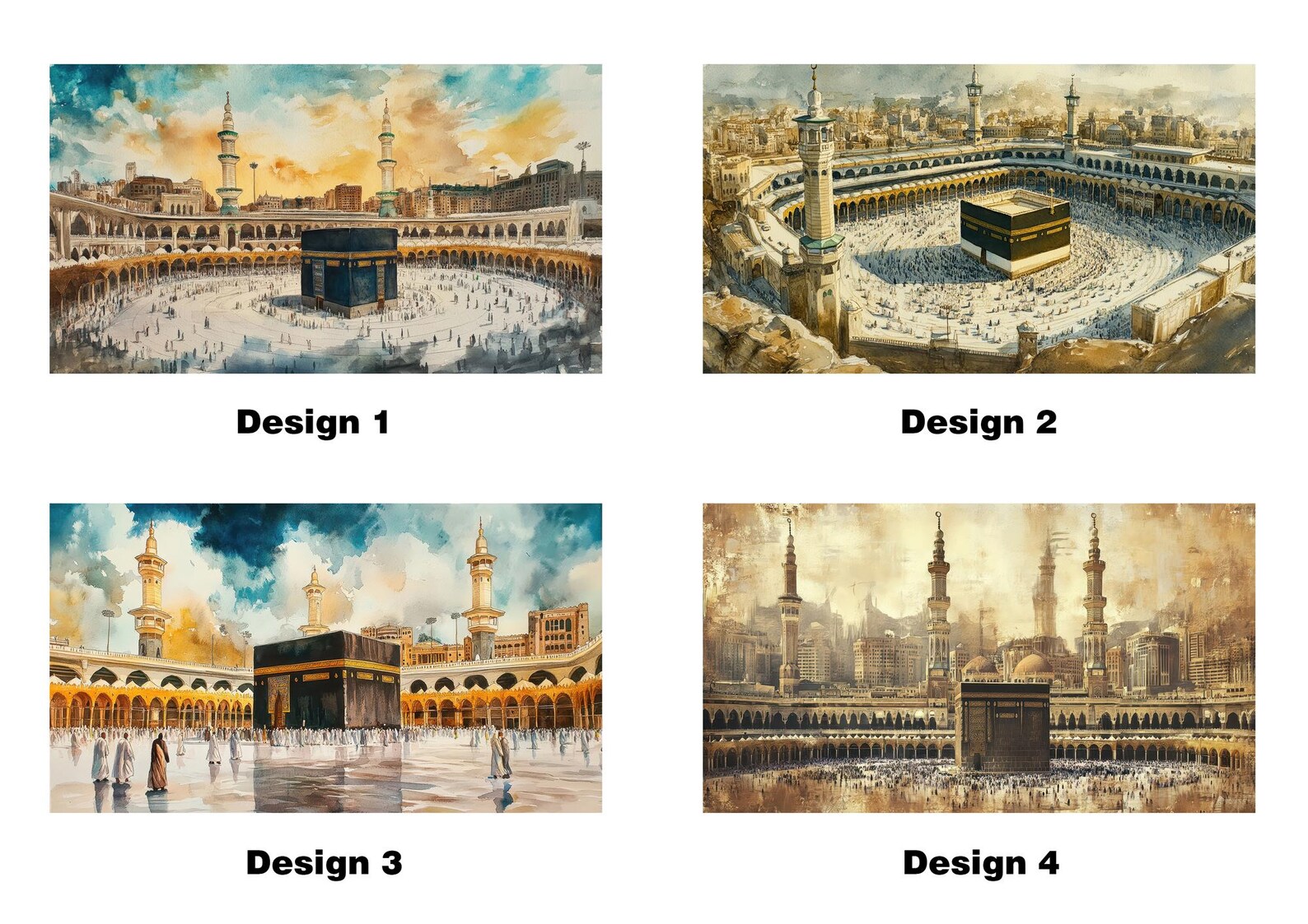 Kaaba Makkah Peel and Stick Wallpaper, Islamic Home Decor - Etsy