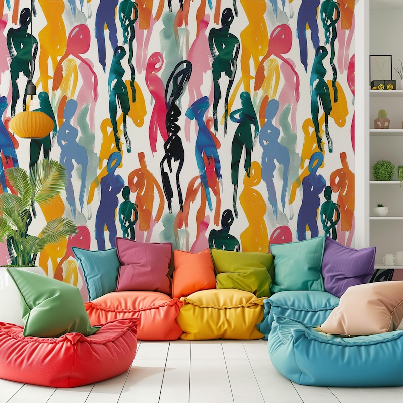 Modern Pop Wallpaper - Etsy