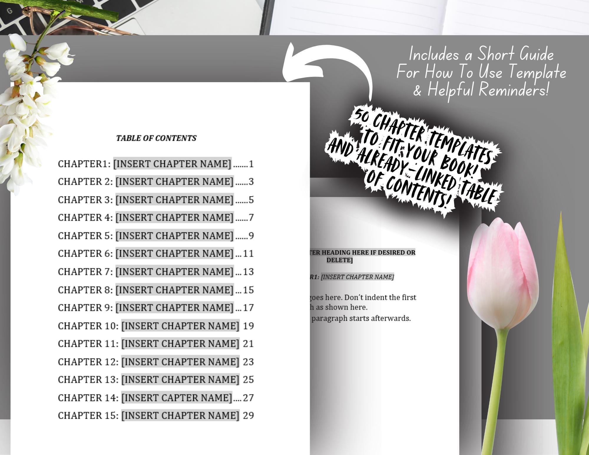 Ebook Template, Word Book Template, Book Interior Templates, Book ...