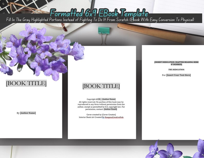 Ebook Template, Word Book Template, Book Interior Templates, Book ...