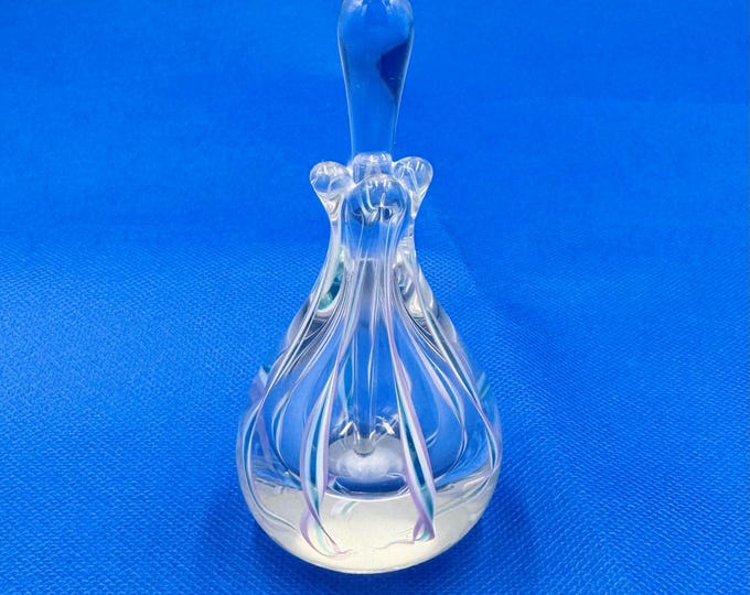 Signed Mary Angus Art Glass Ribbon Perfume Bottle, 1991 – Hand Blown ...