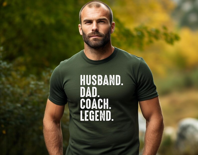 Husband Dad Coach Legend Shirt,custom Dad Life Tshirt,husband Gift ...