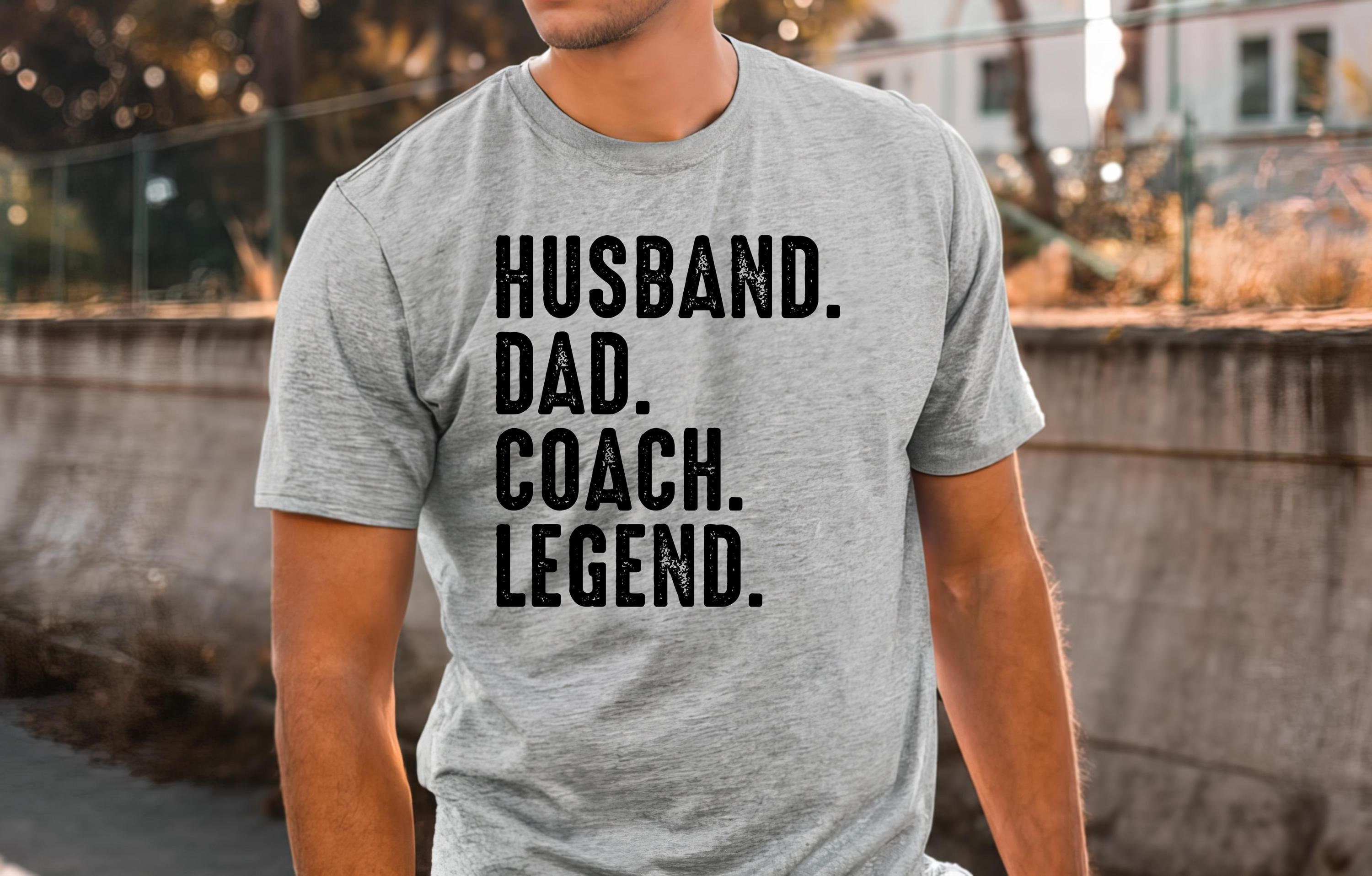 Husband Dad Coach Legend Shirt,custom Dad Life Tshirt,husband Gift ...