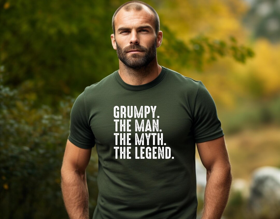 Grumpy the Man the Myth the Legend Shirt,custom Grumpy Shirt, Grumpy ...