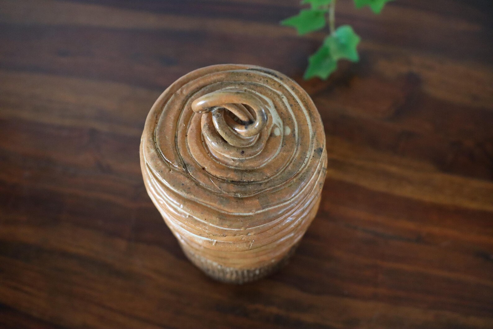 Handmade Coil Pottery Lidded Jar Artist Signed Studio Pottery Quirky ...