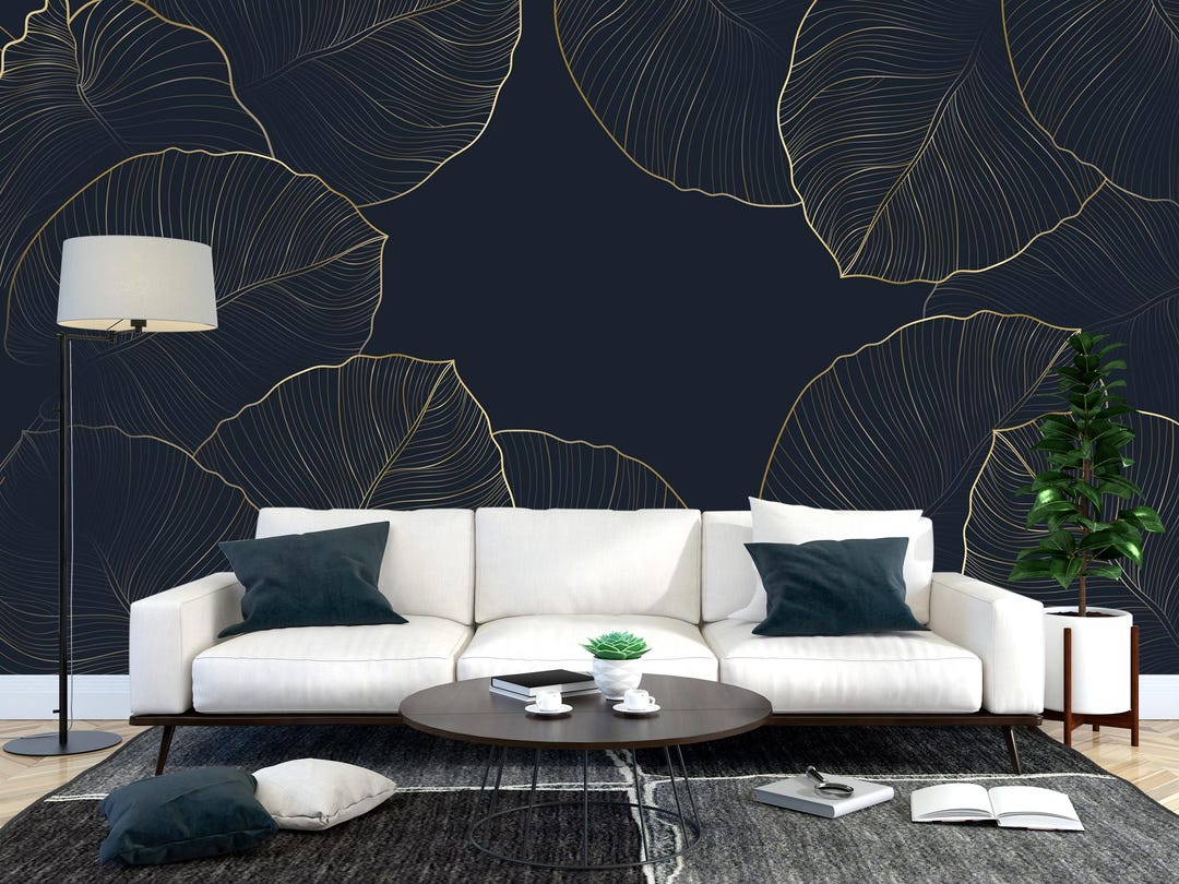 Wallpaper 3D Poster - Modern Floral Patterned Wall-artistic-living Room ...