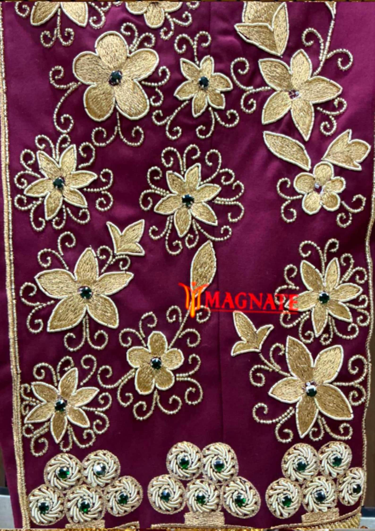 Men Customize Red 3PC Matador Suit Gold Embroidered Spanish Bull ...