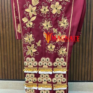 Men Customize Red 3PC Matador Suit Gold Embroidered Spanish Bull ...