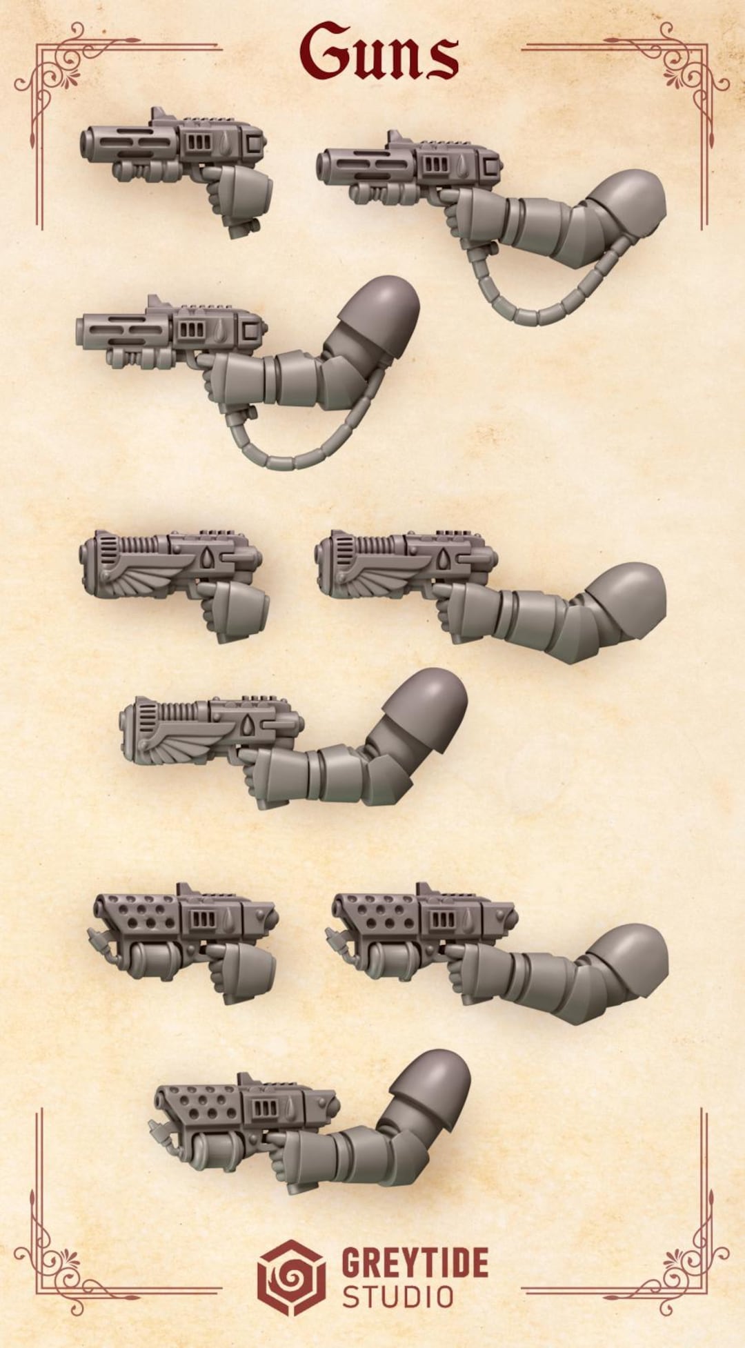 Crimson Lords Guns Pack by Greytide Studio - Etsy UK