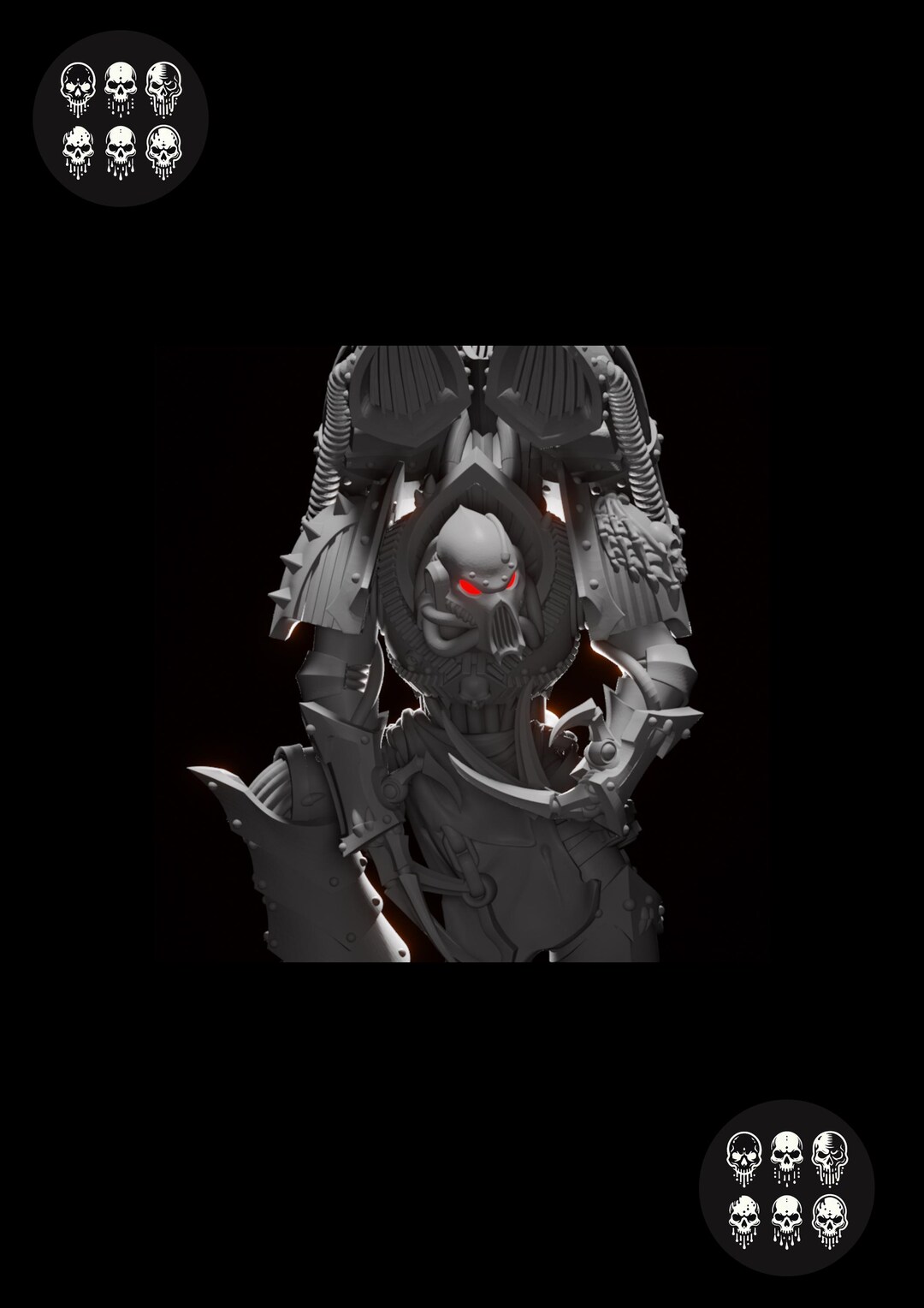 Lords of the Night Raptor Lord/ Old Heresy/ Table Top / 3D Print / 12K ...