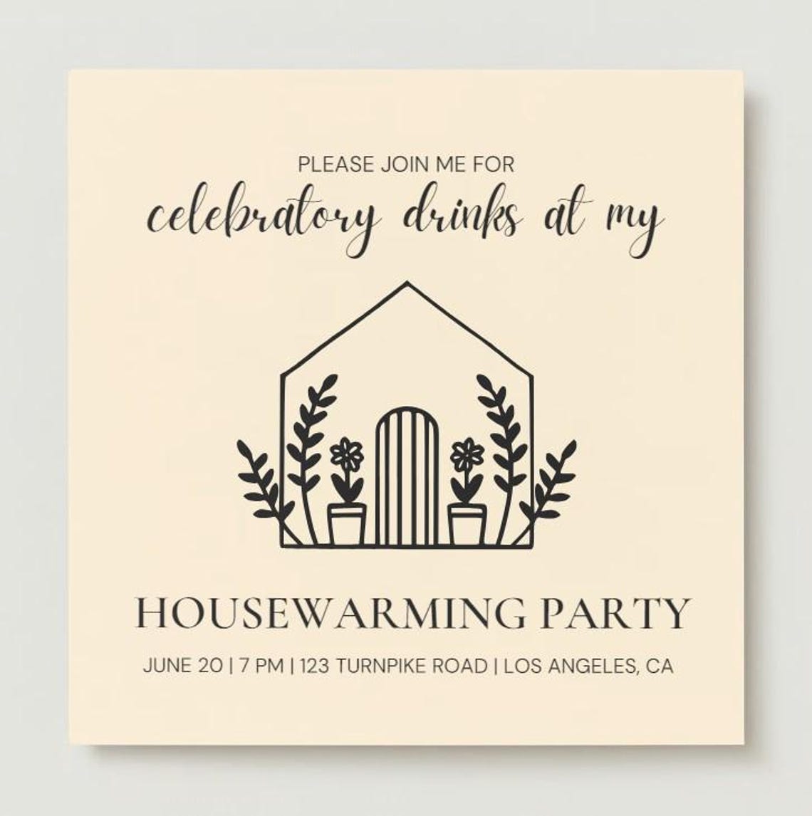 Digital Housewarming Invitation Template - Etsy