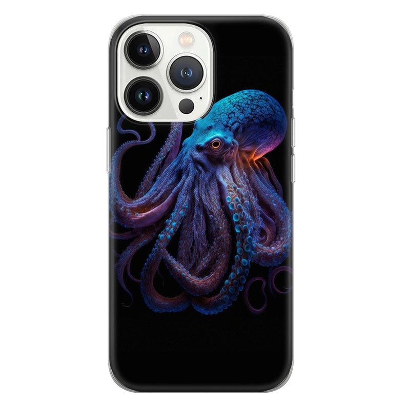 Octopus Phone Case Squid Tentacles Cover for iPhone 16 Pro, 15, 14, 13 ...