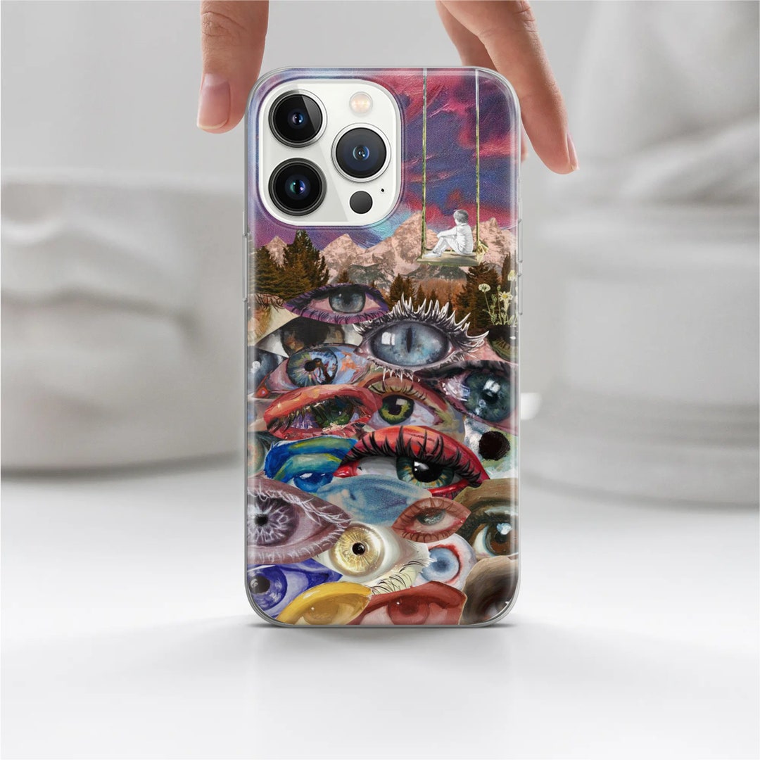 Mood Board Art Phone Case Gore Core Eye Cover for iPhone 16 Pro, 15, 14 ...