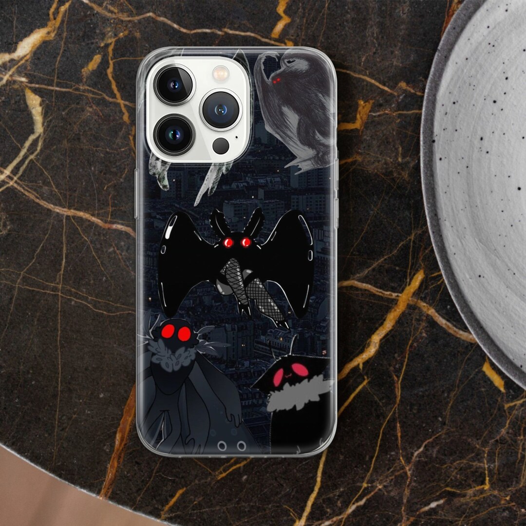 Moth Man Legend Phone Case Folklore Story Cover for iPhone 16 Pro, 15, 14, 13, 12, 11, Google ...