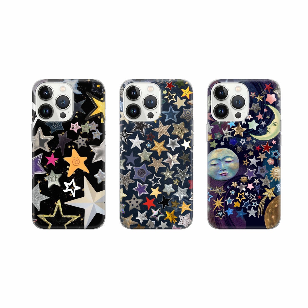 Y2K Stars Collage Phone Case, Twinkle Night Cover - Etsy