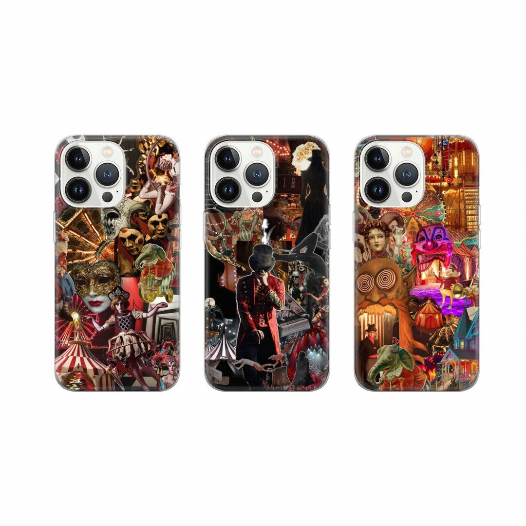 Circus Arena Phone Case Clowns Stage Cover for iPhone 16 Pro, 15, 14 ...