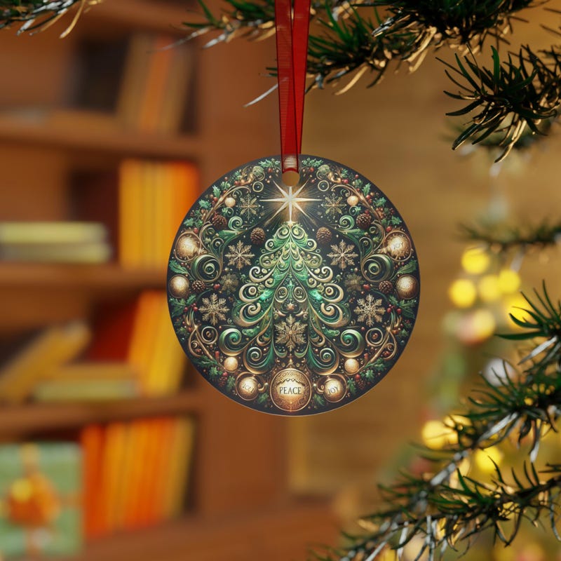 Metal Christmas Ornaments - Etsy