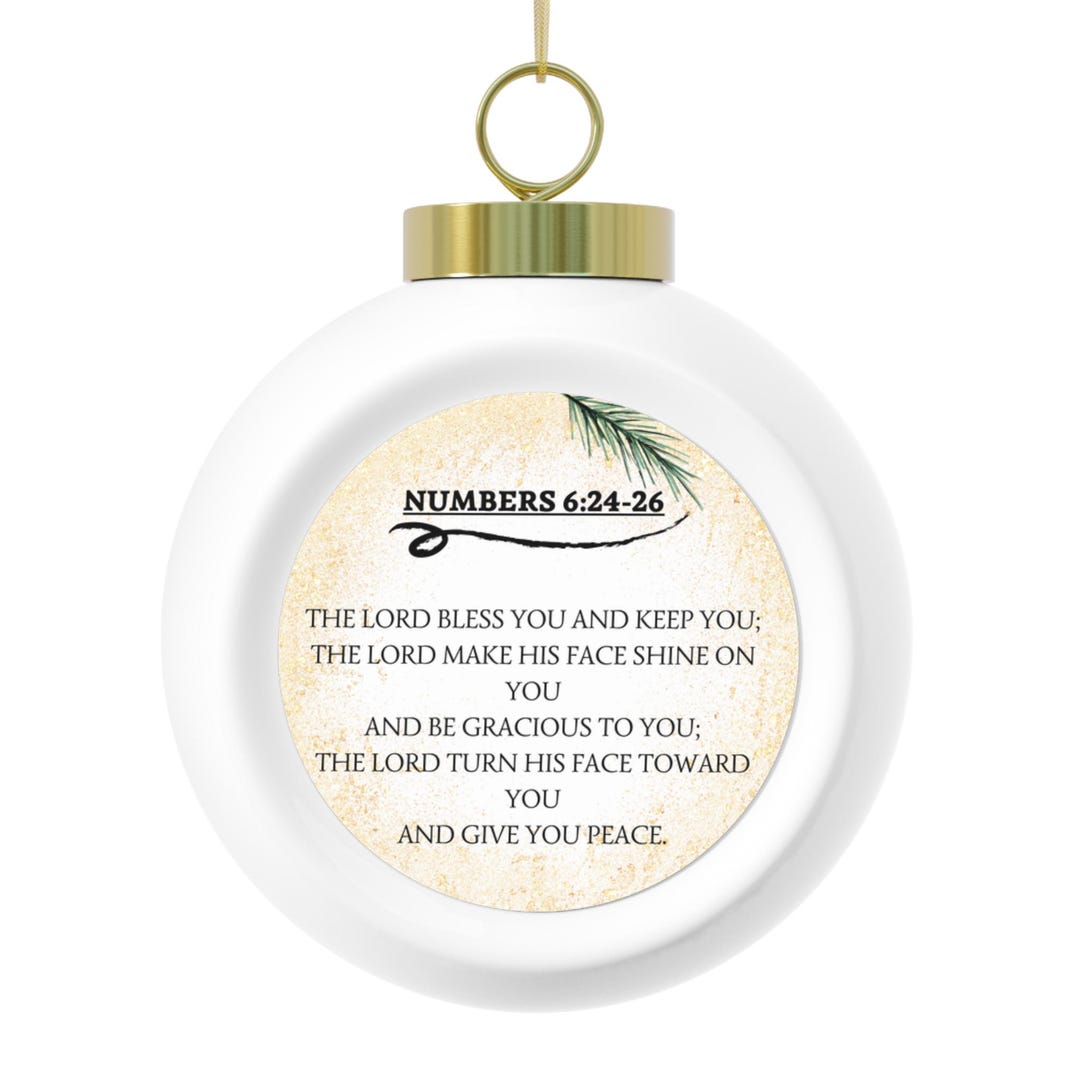 Numbers 624-26 Bible Verse Christmas Ornament Faith-based Holiday Decor ...