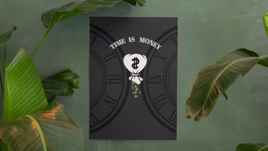 Time is Money Poster, Poster, A3 Poster, A4 Poster, Digital Download - Etsy