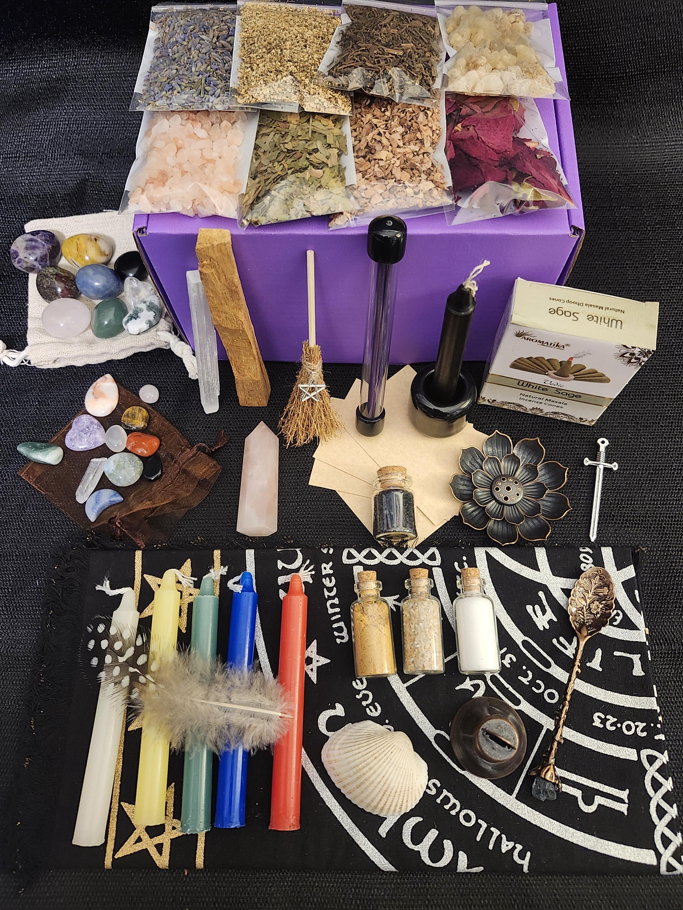 Witch Supply Kit Witchcraft Box Altar Kit Bundle - Etsy