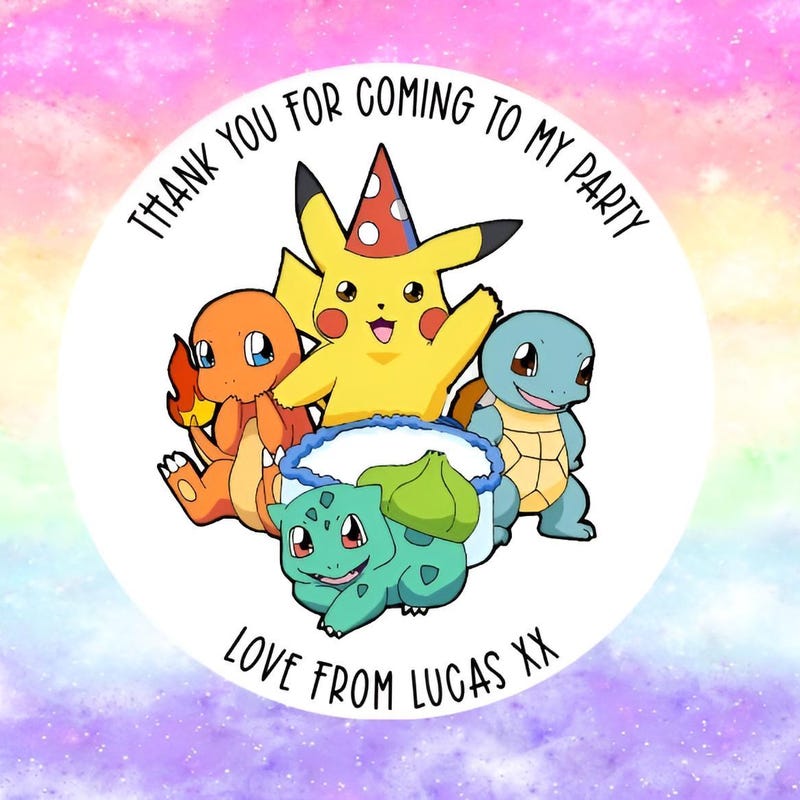 Vinyl Pokemom Stickers - Etsy UK