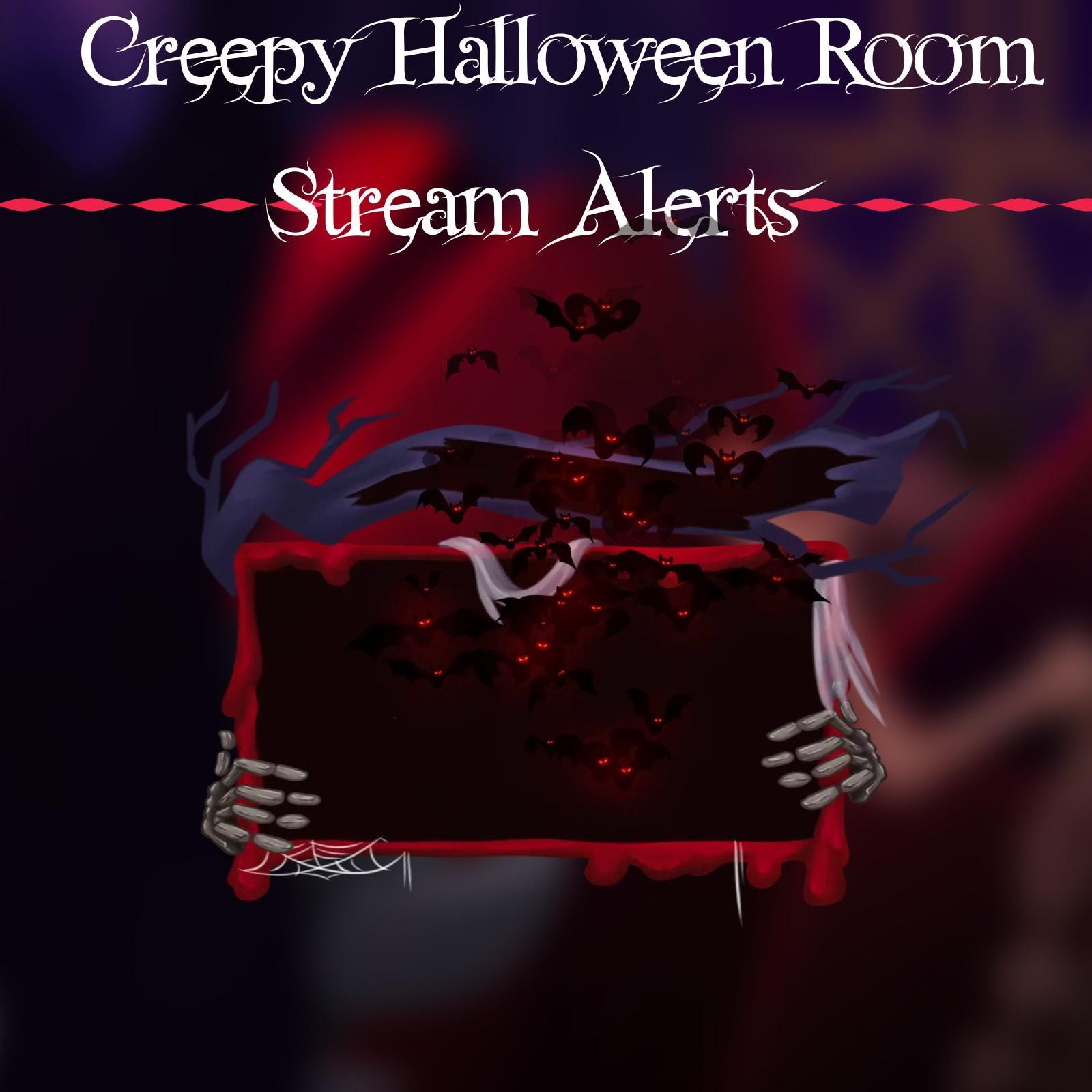 Animated Spooky Stream Alerts Pack: Creepy Halloween Twitch Overlay ...