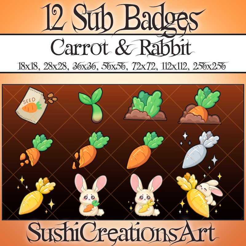 Karotte abzeichen zocken - Etsy.de